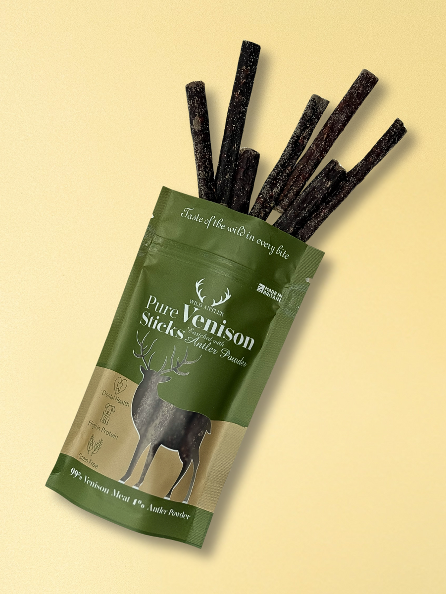 Pure Venison Sticks - Enriched with Antler Powder Grain & Gluten Free – Wild Antler